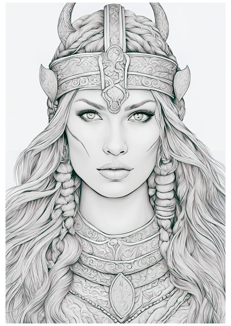 Vikings, Wolves & Eagles Coloring Book: 20 Printable Pages (PDF) - Etsy