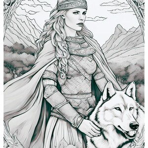 Vikings, Wolves & Eagles Coloring Book: 20 Printable Pages (PDF) - Etsy
