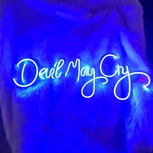 Devil May Cry Neon Sign, Devil May Cry Decor Game Room, Handmade Neon Sign Gamer Gifts, Devil ...