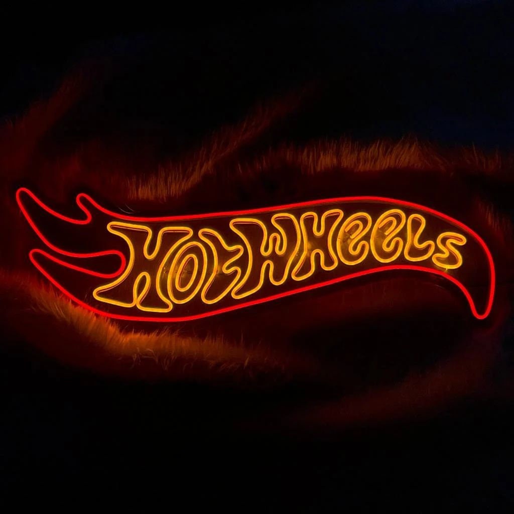 Hot Wheels Neon Sign Gifts for Him Custom Neon Sign Personalized Gift ...