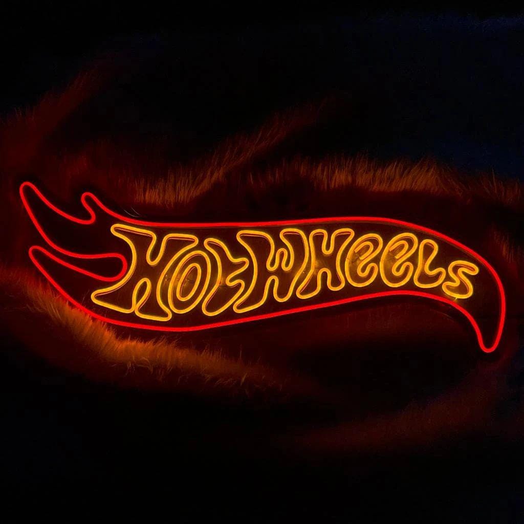 Hot Wheels Neon Sign Gifts for Him Custom Neon Sign Personalized Gift ...
