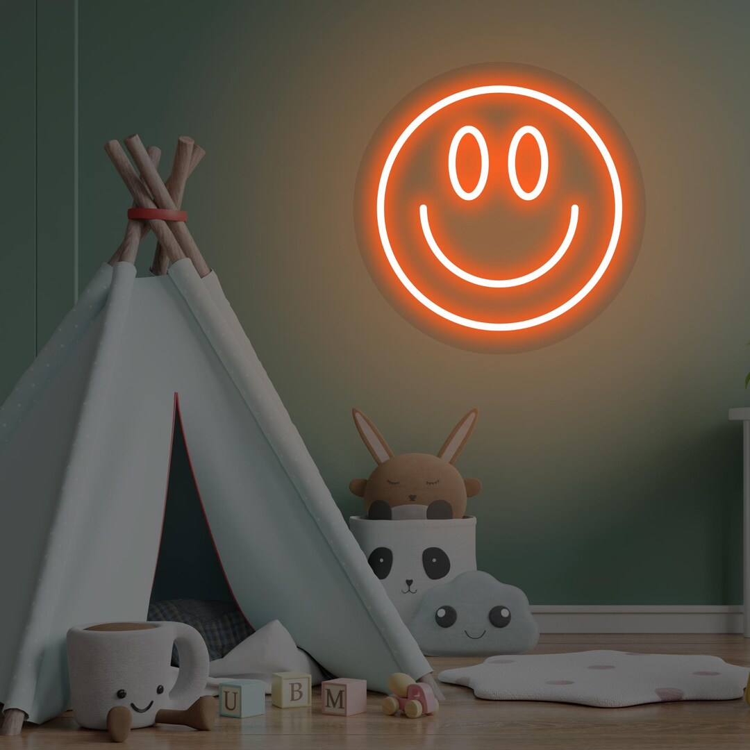Smiley Face Neon Custom Neon Sign Led Neon Light for Bedroom ...
