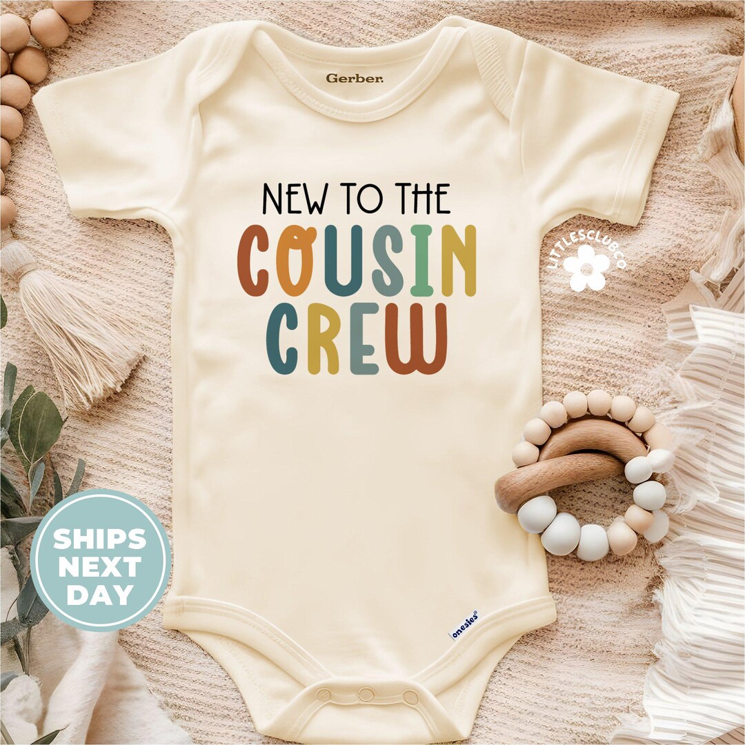 New to the Cousin Crew Baby Onesie®, Retro Cousin Crew Baby Bodysuit ...