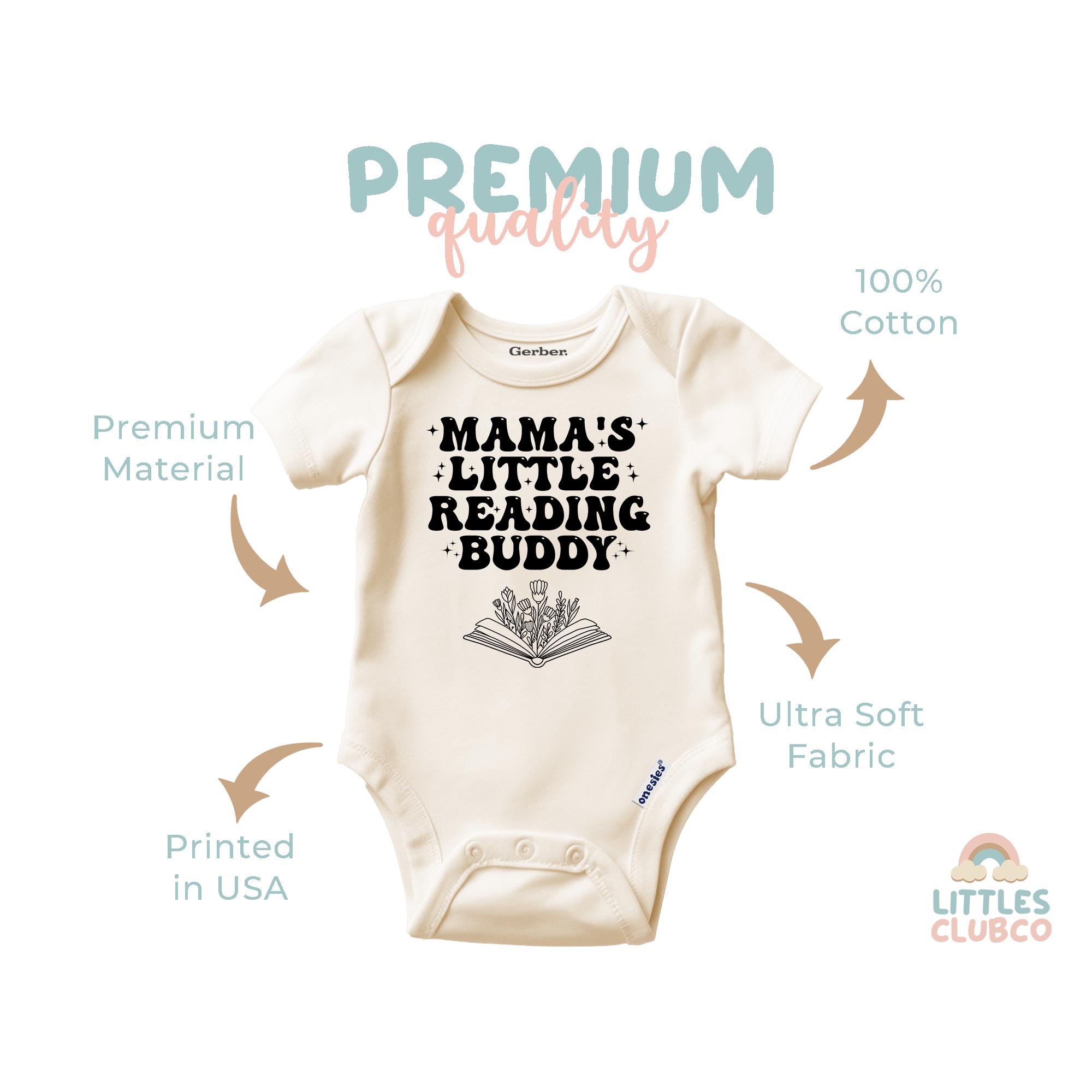 Mama's Little Reading Buddy Onesie® - Bookworm Baby Bodysuit - Etsy