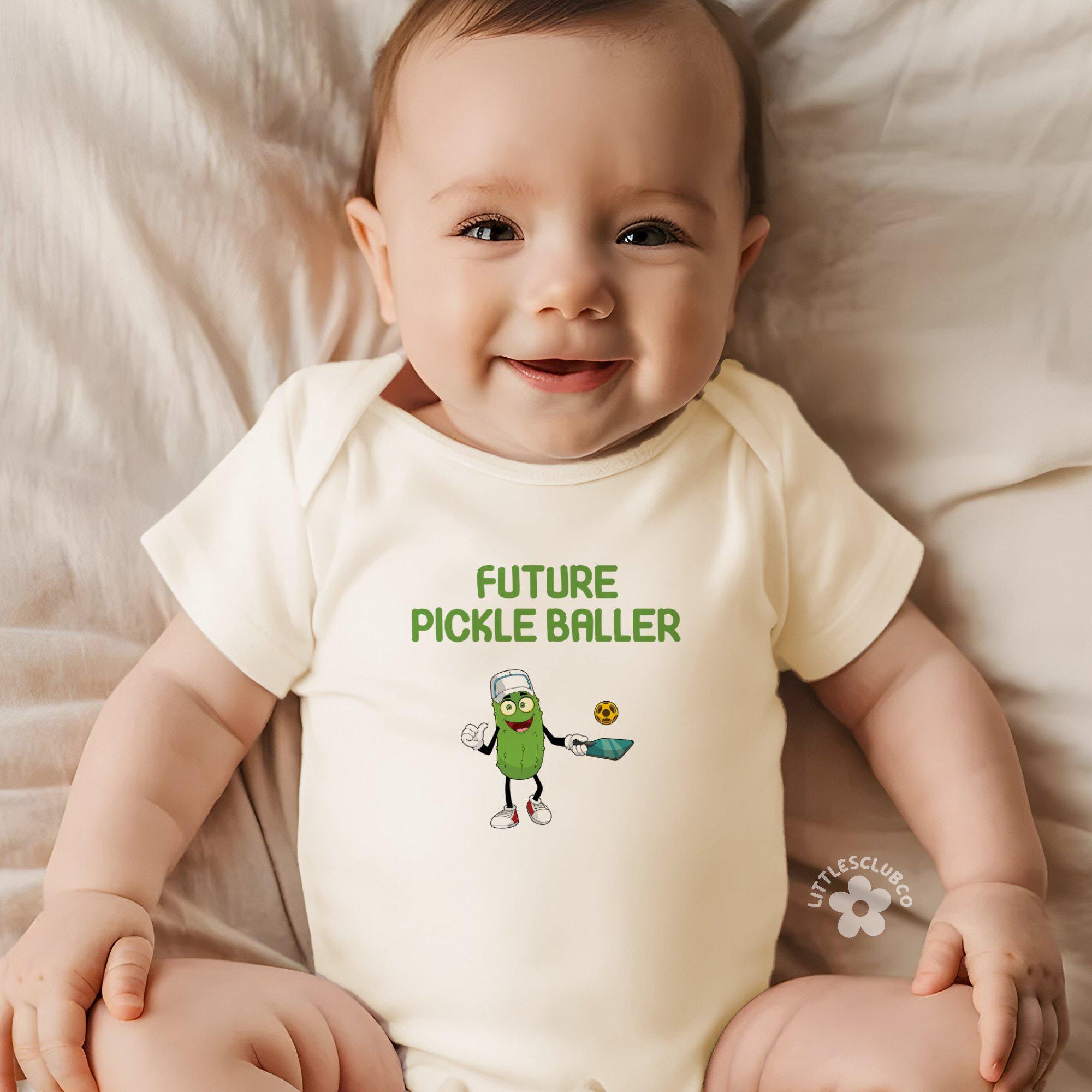 Future Pickle Baller Baby Onesie®, Cute Pickleball Baby Bodysuit, Sport ...