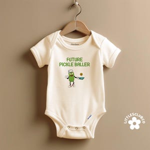 Future Pickle Baller Baby Onesie®, Cute Pickleball Baby Bodysuit, Sport ...