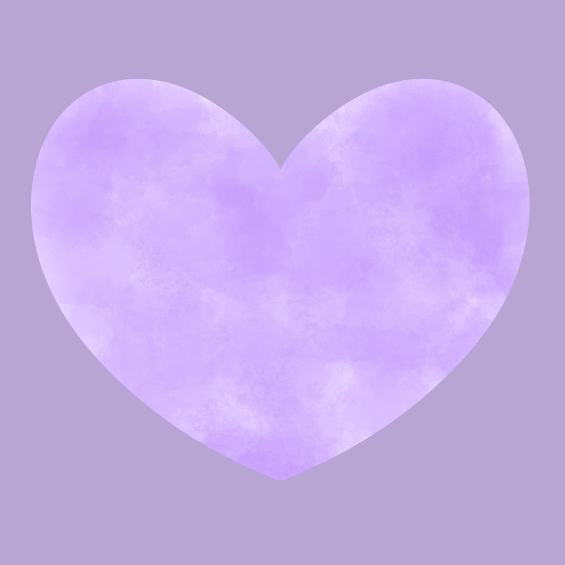 Purple Color Heart - Etsy