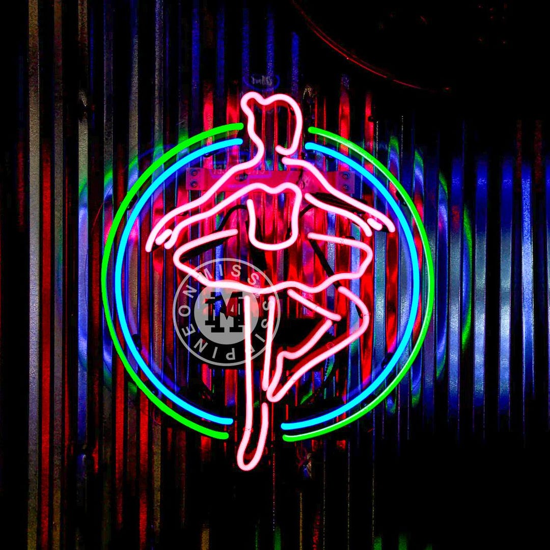 Ballet Girl Neon Sign Dancer Real Glass Neon With Acrylic Panel for ...