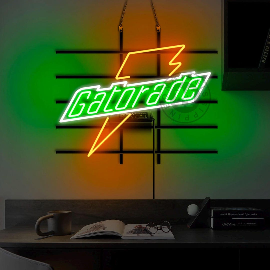 Gatorade Neon Sign Wall Art Home Decor Custom Handmade Real Glass Neon ...