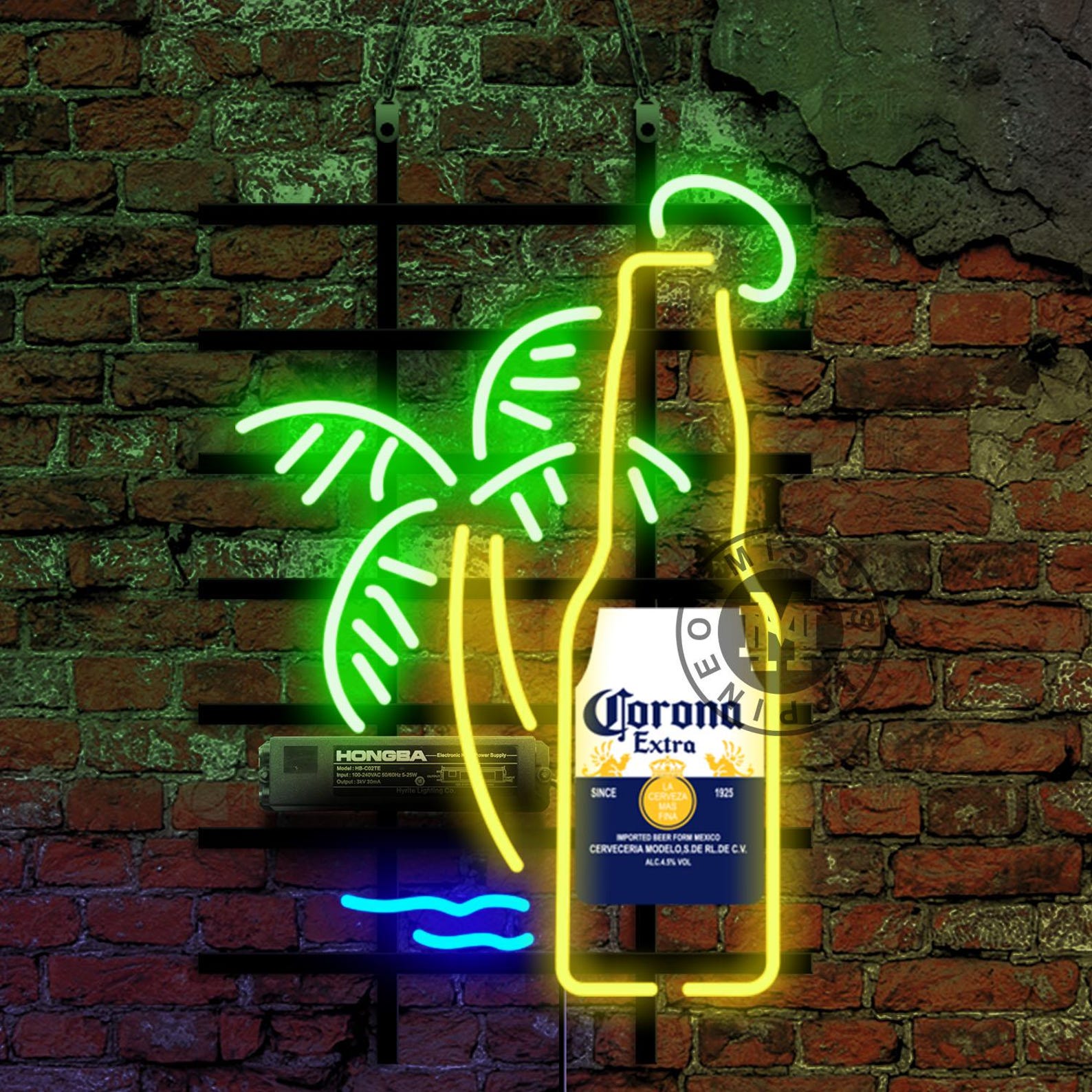 Corona Extra Neon Sign Custom Real Glass Neon Sign Bar Decor Beer Bar ...