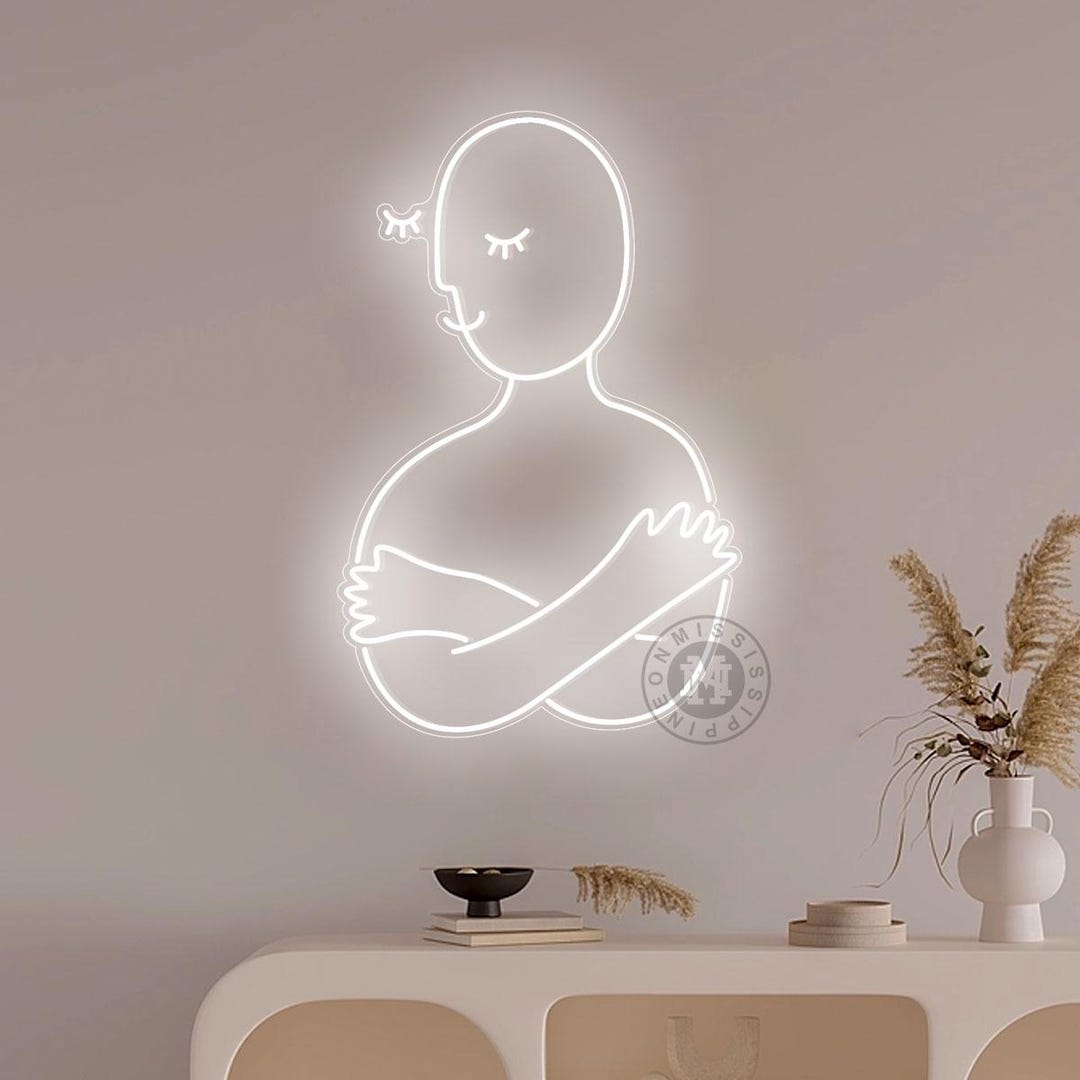 Love Hug Neon Sign Handmade LED Neon Lights Sign Modern Neon Sign for ...