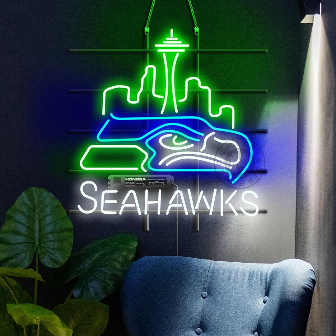 Eagle Seattle Neon Sign Vibrant Urban Modern Home Decor Perfect Wall ...