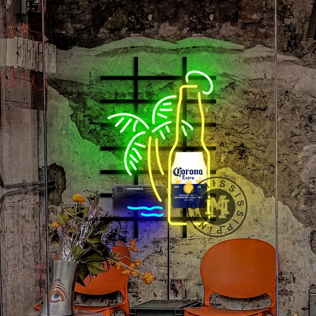 Corona Extra Neon Sign Custom Real Glass Neon Sign Bar Decor Beer Bar ...