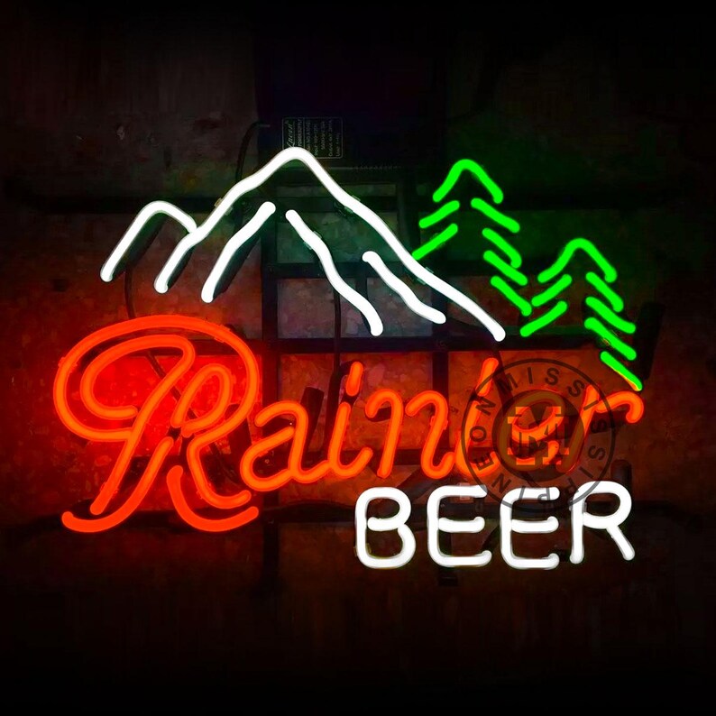Rainier Beer Neon Custom Vintage Beer Business Sign Real Glass Neon ...