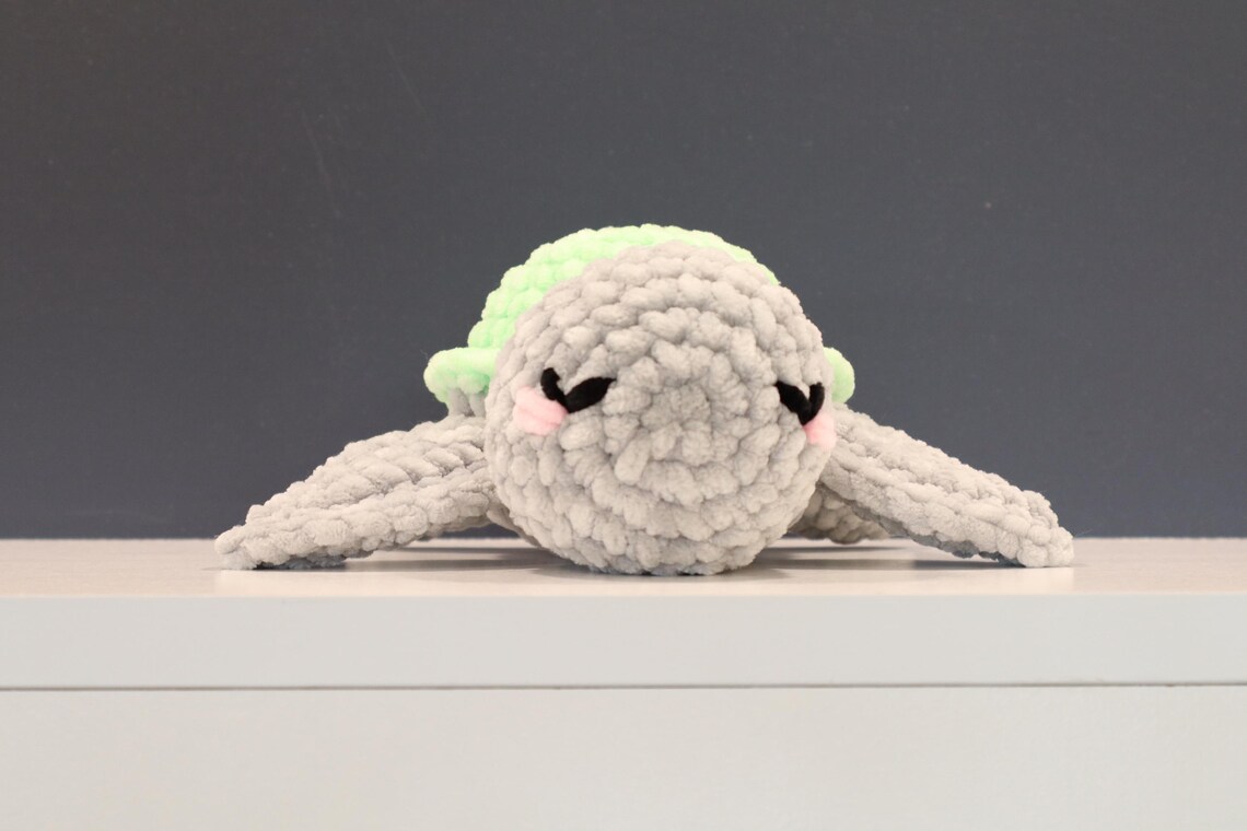Sleepy Crochet Baby Turtle- Sea Turtle Plush- Turtle Baby Toy- Ocean ...