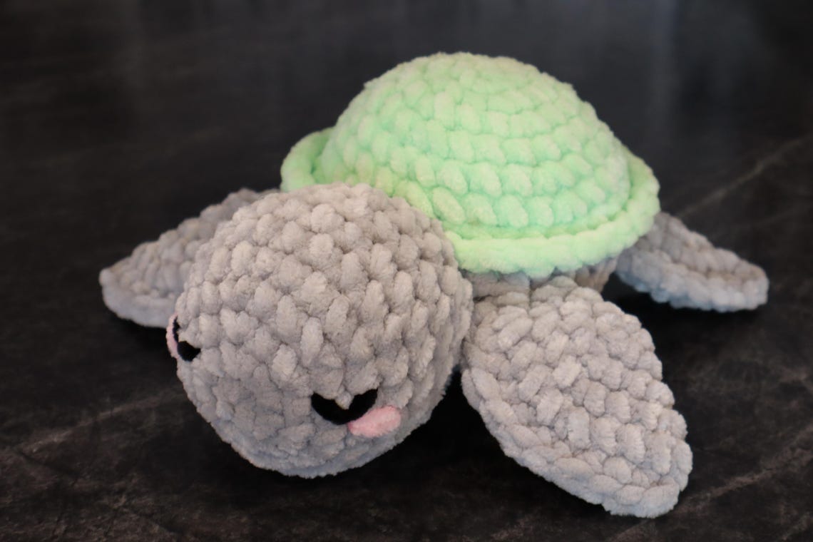 Sleepy Crochet Baby Turtle- Sea Turtle Plush- Turtle Baby Toy- Ocean ...