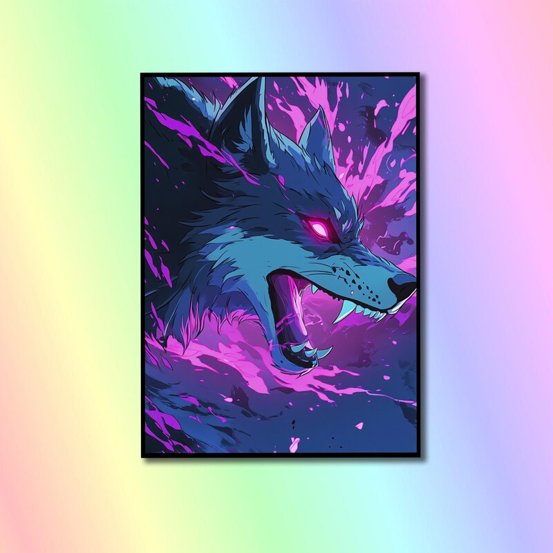 Wolf Card - Etsy
