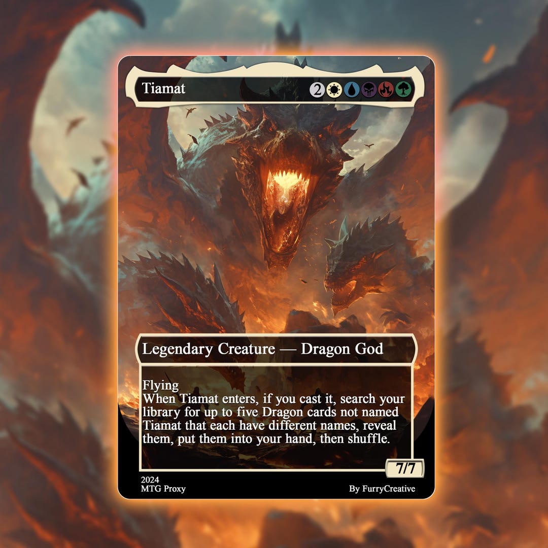 Tiamat MTG Proxy, Custom Proxy Card MTG, Commander Proxy Cards, Custom Magic Edh/cedh, Foil/non ...