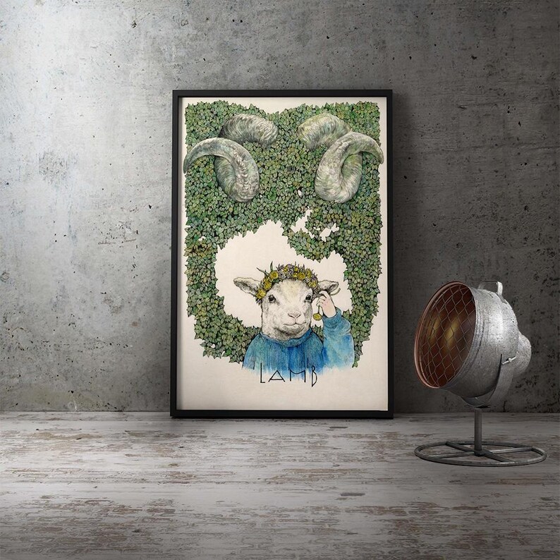 Yuko Higuchi and Idea Oshima Movie Lamb Art B2 Alternative Poster, the ...