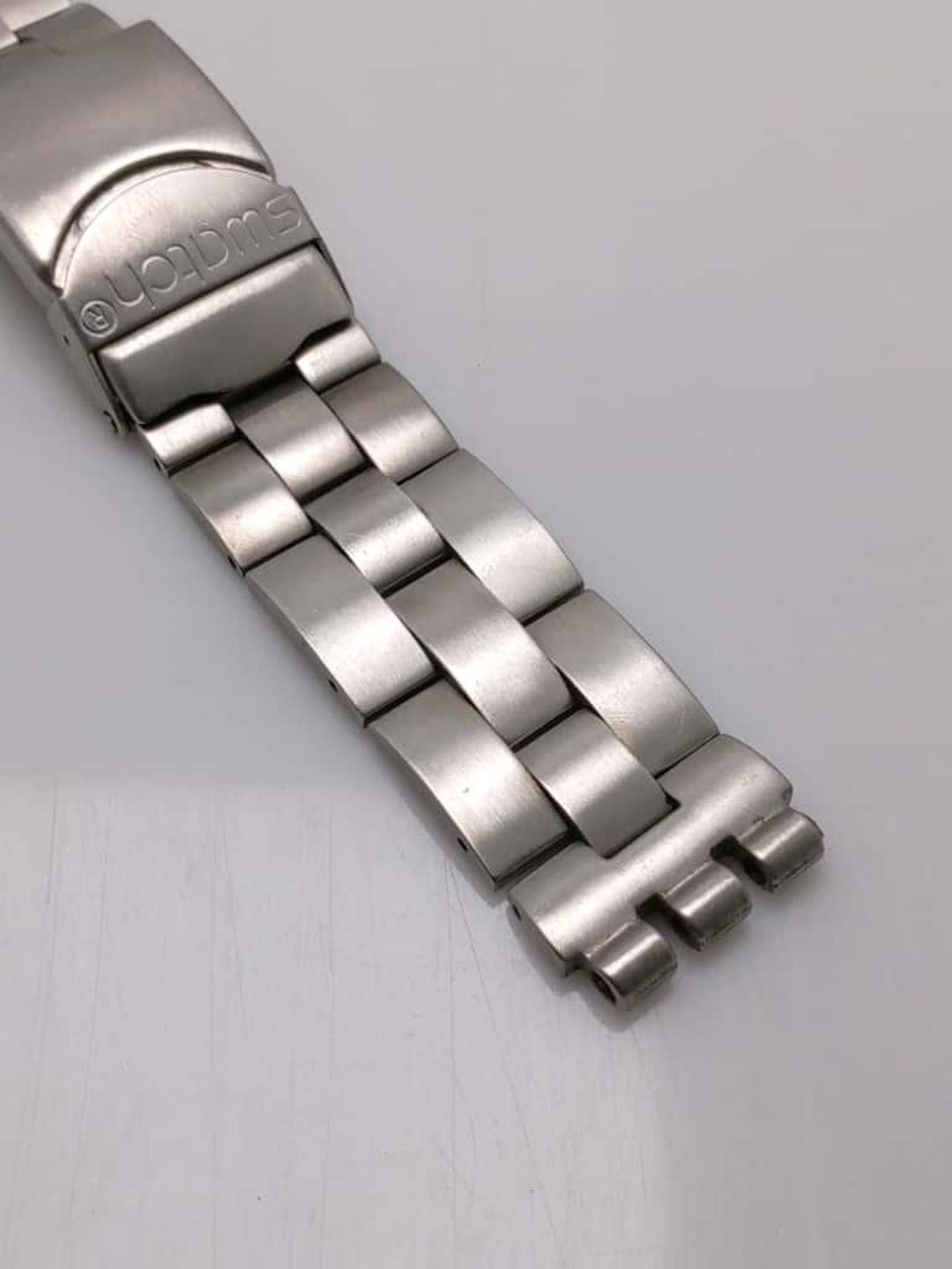 Swatch Irony Diaphane Stainless Steel Vintage Men's Watch Bracelet 19 ...