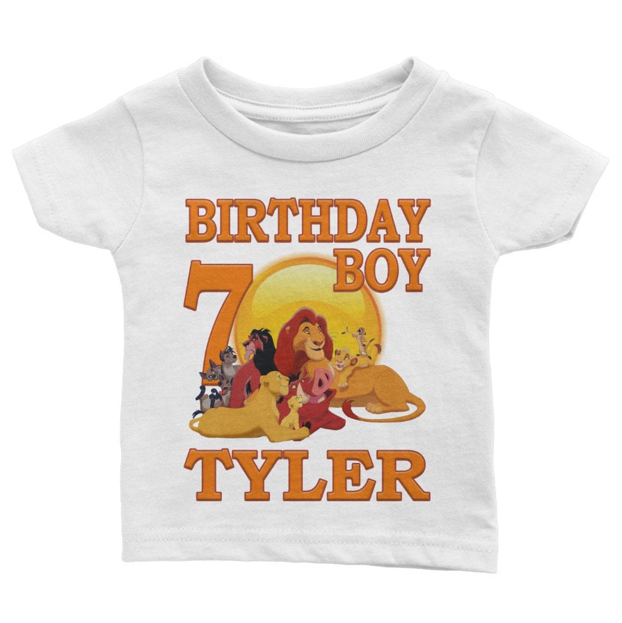 Personalized Lion King Birthday Shirt, Custom Age Shirt, Custom Name ... Personalized Lion King Birthday Shirt, Custom Age Shirt, Custom Name ...