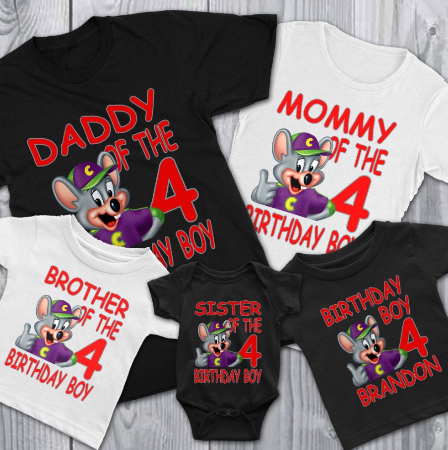 Personalized Chucky Cheese Family Birthday Shirt, Custom Age Shirt ... Personalized Chucky Cheese Family Birthday Shirt, Custom Age Shirt ...