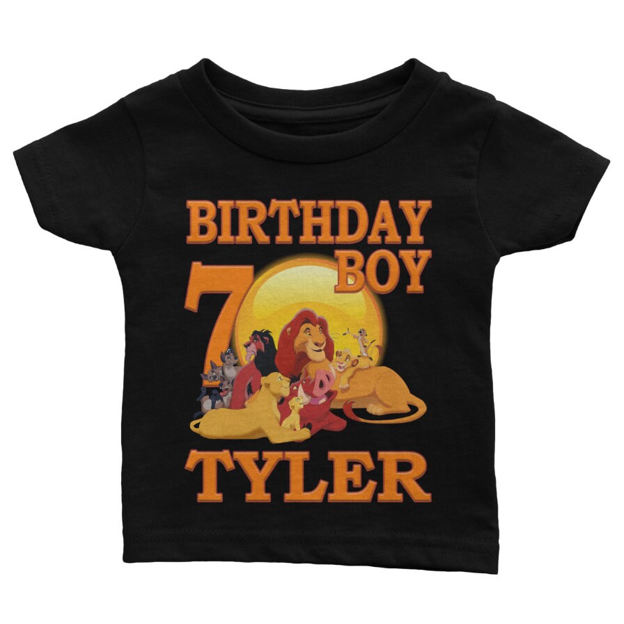 Personalized Lion King Birthday Shirt, Custom Age Shirt, Custom Name ... Personalized Lion King Birthday Shirt, Custom Age Shirt, Custom Name ...