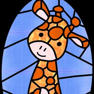 Stained Glass Giraffe - Etsy