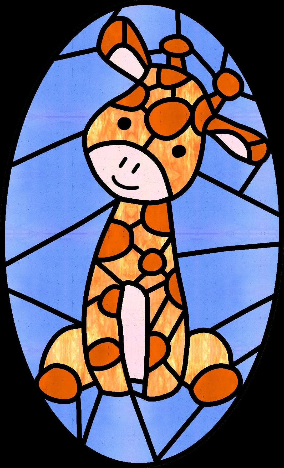 Baby Giraffe - Stained Glass Pattern - Etsy