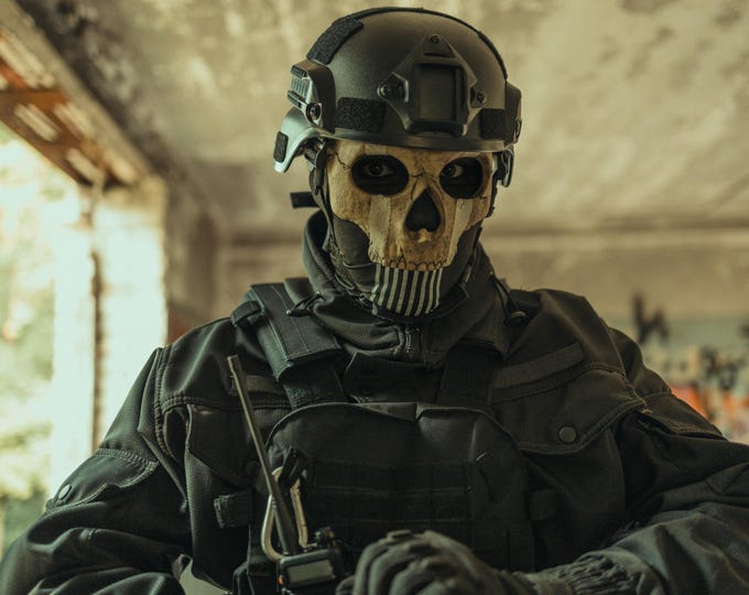 Durable Ghost Operator Mask, Call of Duty Mask, COD Mask, Handmade ...