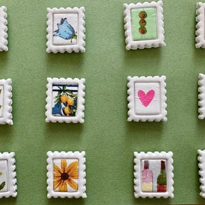 Assorted Stamp Magnets (set of 4) - Etsy