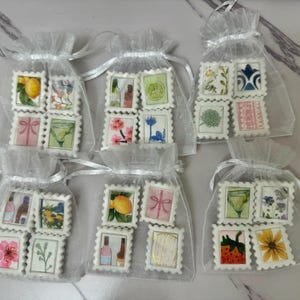 Assorted Stamp Magnets (set of 4) - Etsy