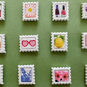 Assorted Stamp Magnets (set of 4) - Etsy