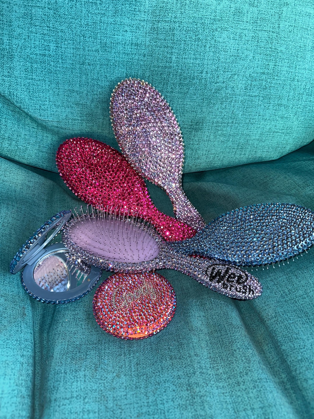 Bedazzled Hairbrush, Rhinestone Bling Brush, Dance Team Gift - Etsy