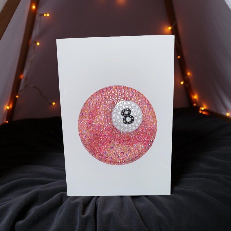 DIY 8 Ball Bedazzle Kit, Pink, Kids Craft - Etsy