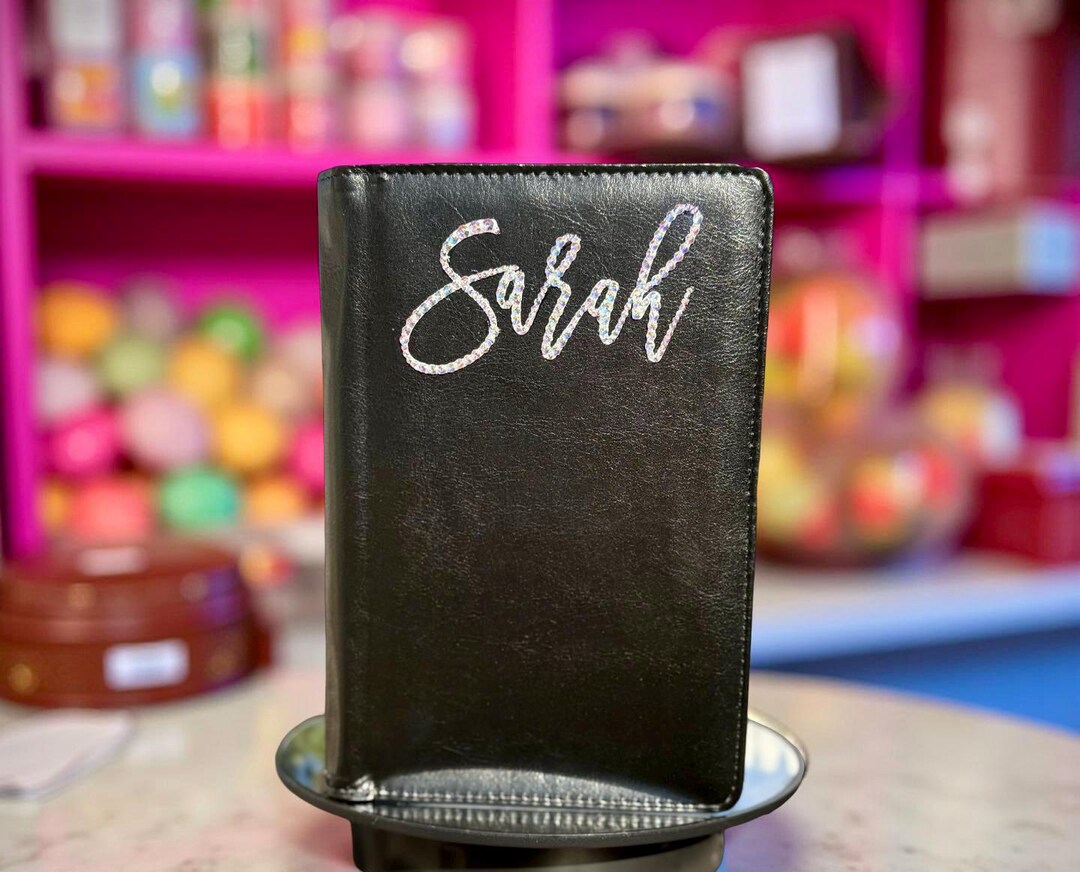Custom Bedazzled Server Book: Zipper Pocket, Personalized Waitstaff ...