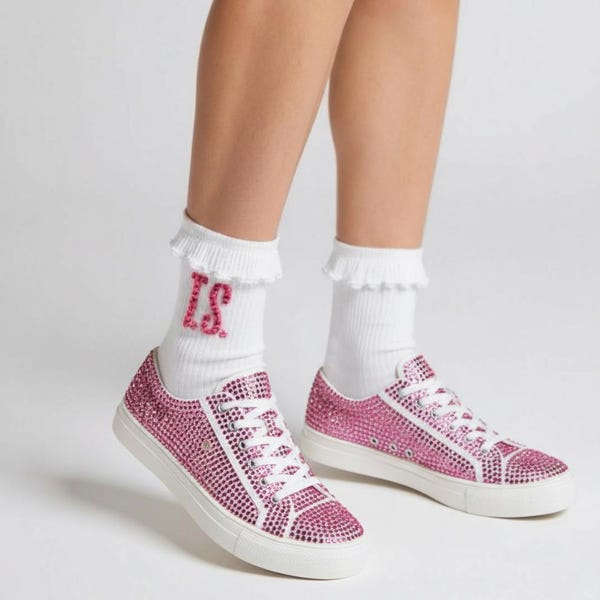 Rhinestone Socks - Etsy