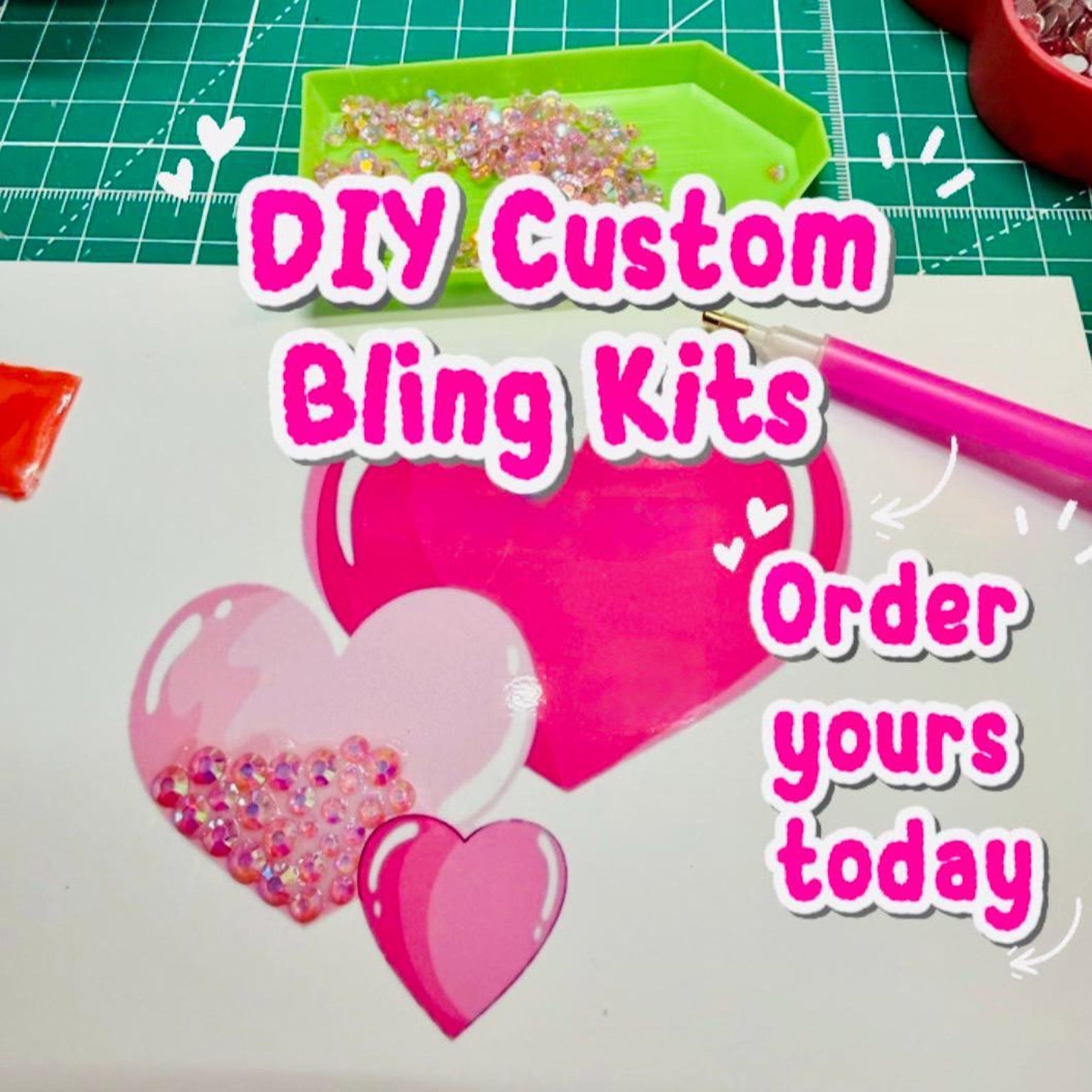 Personalized DIY Rhinestone Art Kit, Custom Photo Bedazzle Portrait ...