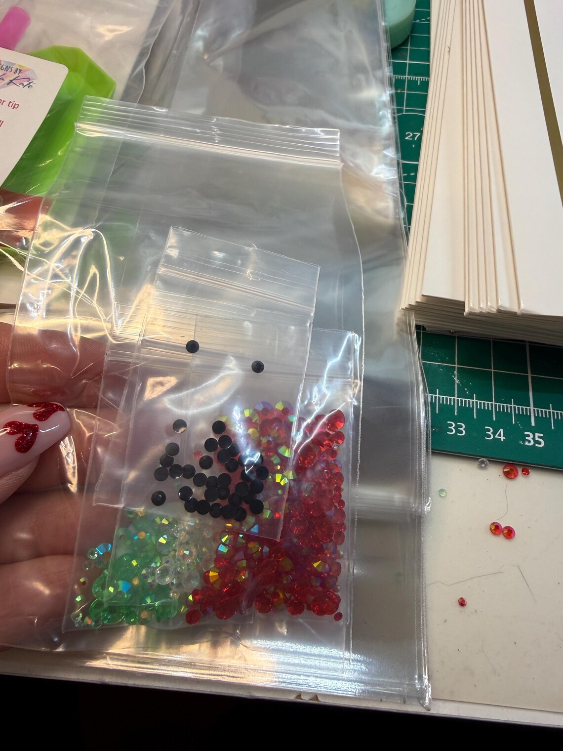 Custom Rhinestone Art Kit, St. Patrick's Day Shamrock, DIY Bedazzling ...