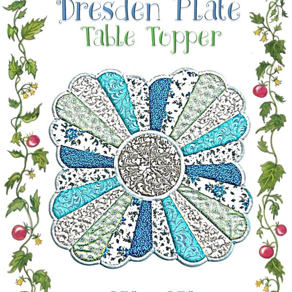 Dresden Plate Table Topper Pattern - Etsy