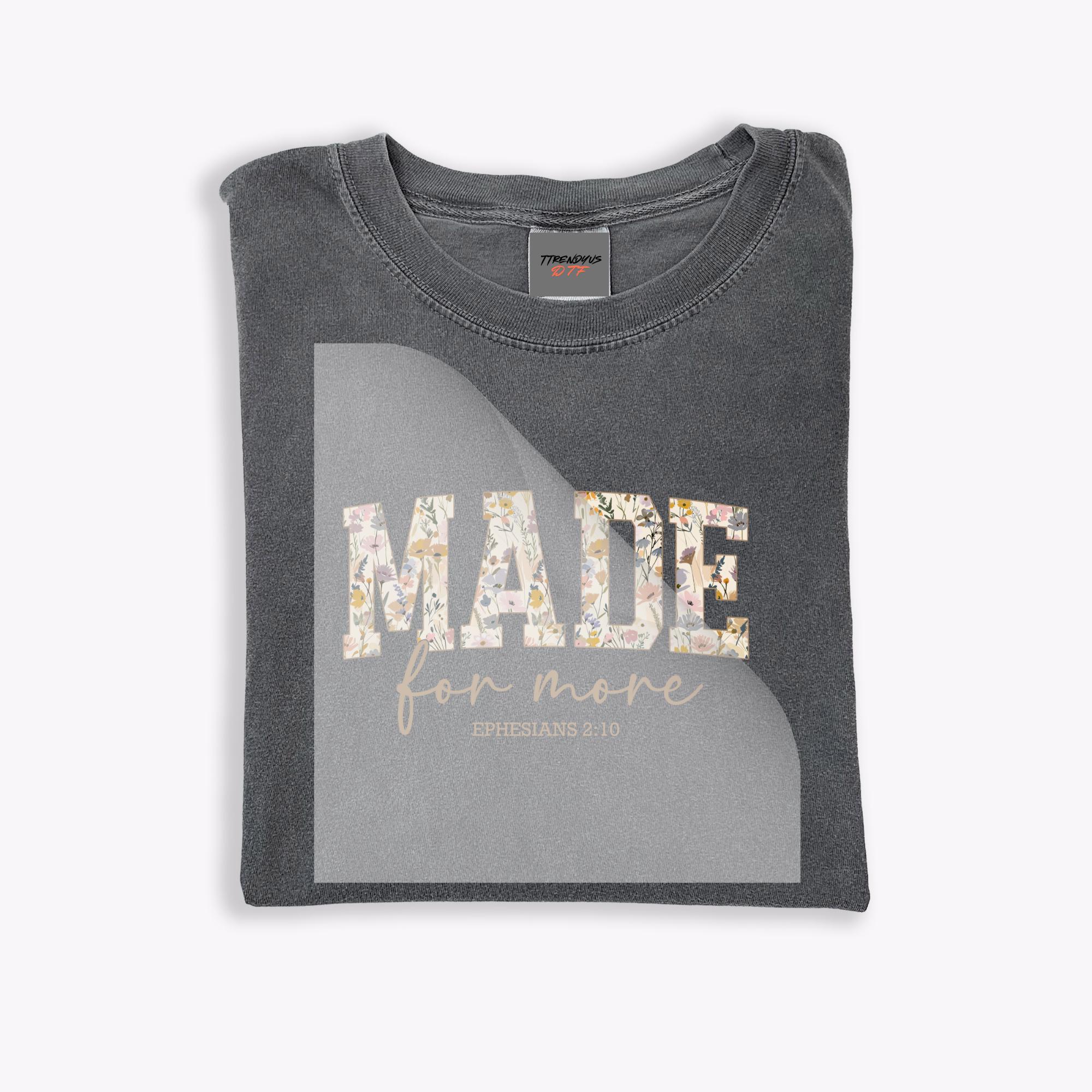 Made for More DTF Transfer, Trendy Christian Bible Verse Print, Ready ...