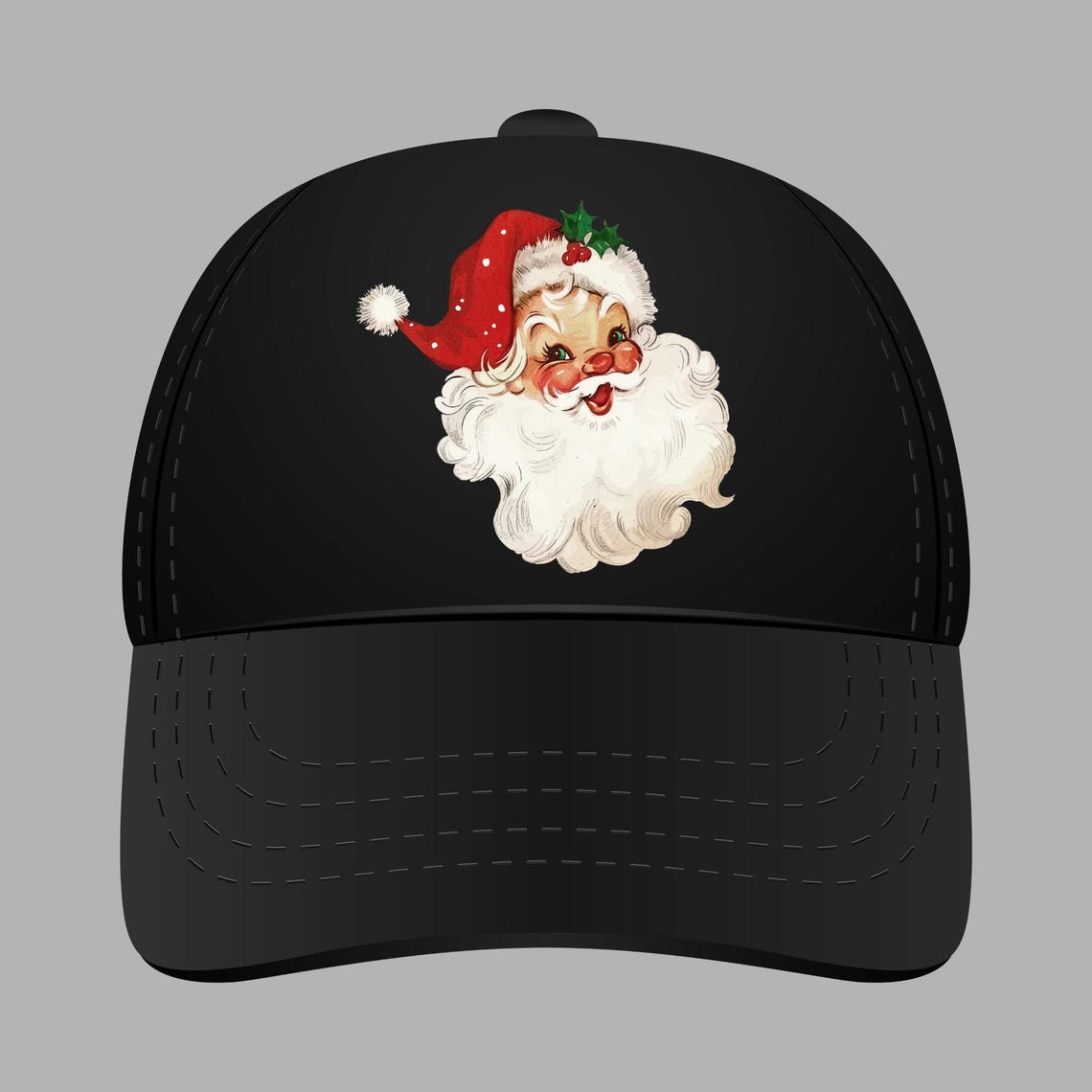 Retro Red Santa Claus DTF Transfer, Funny Christmas Ready to Press ...