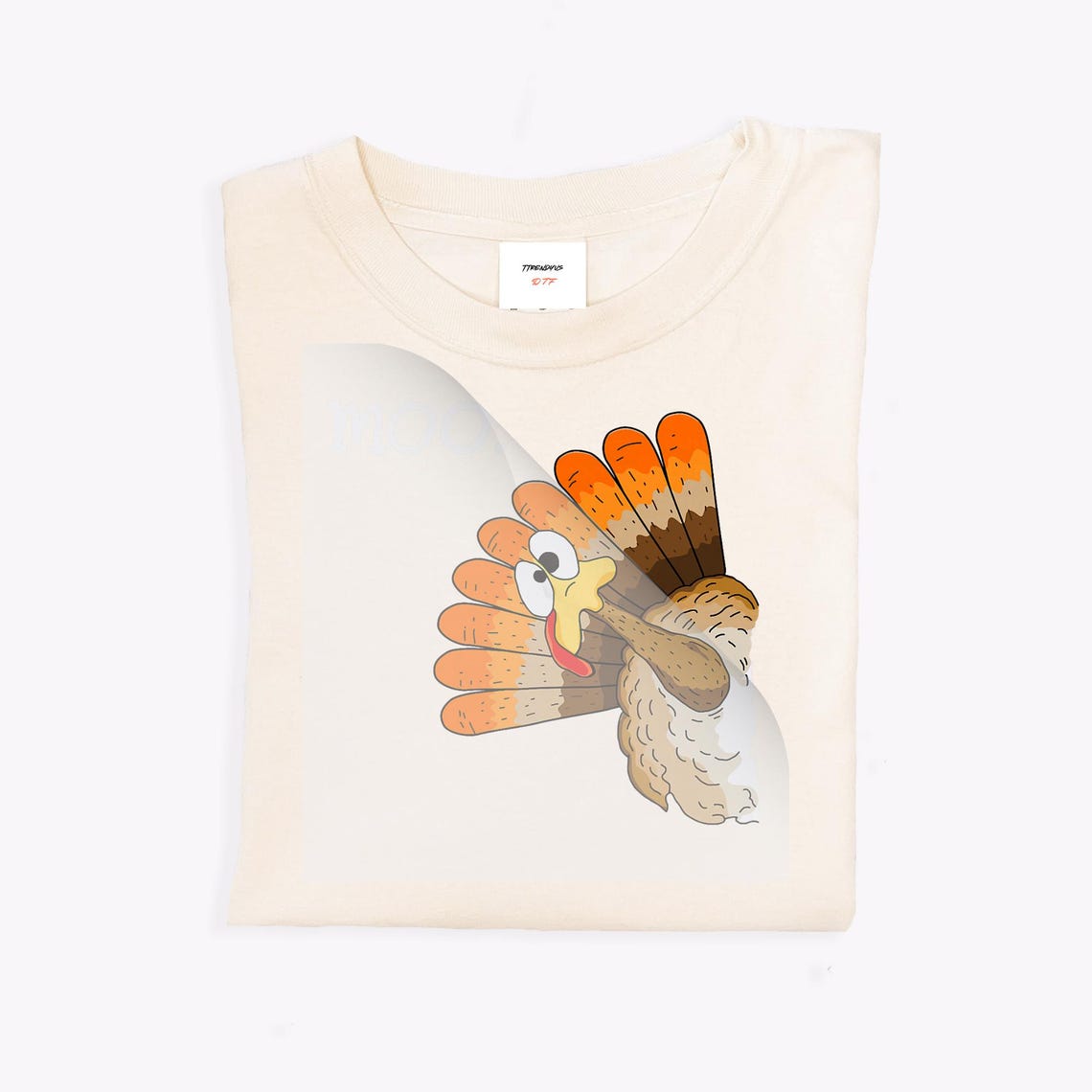 Funny Cow Turkey Thanksgiving DTF Transfer, Ready to Press Farm Animal ...