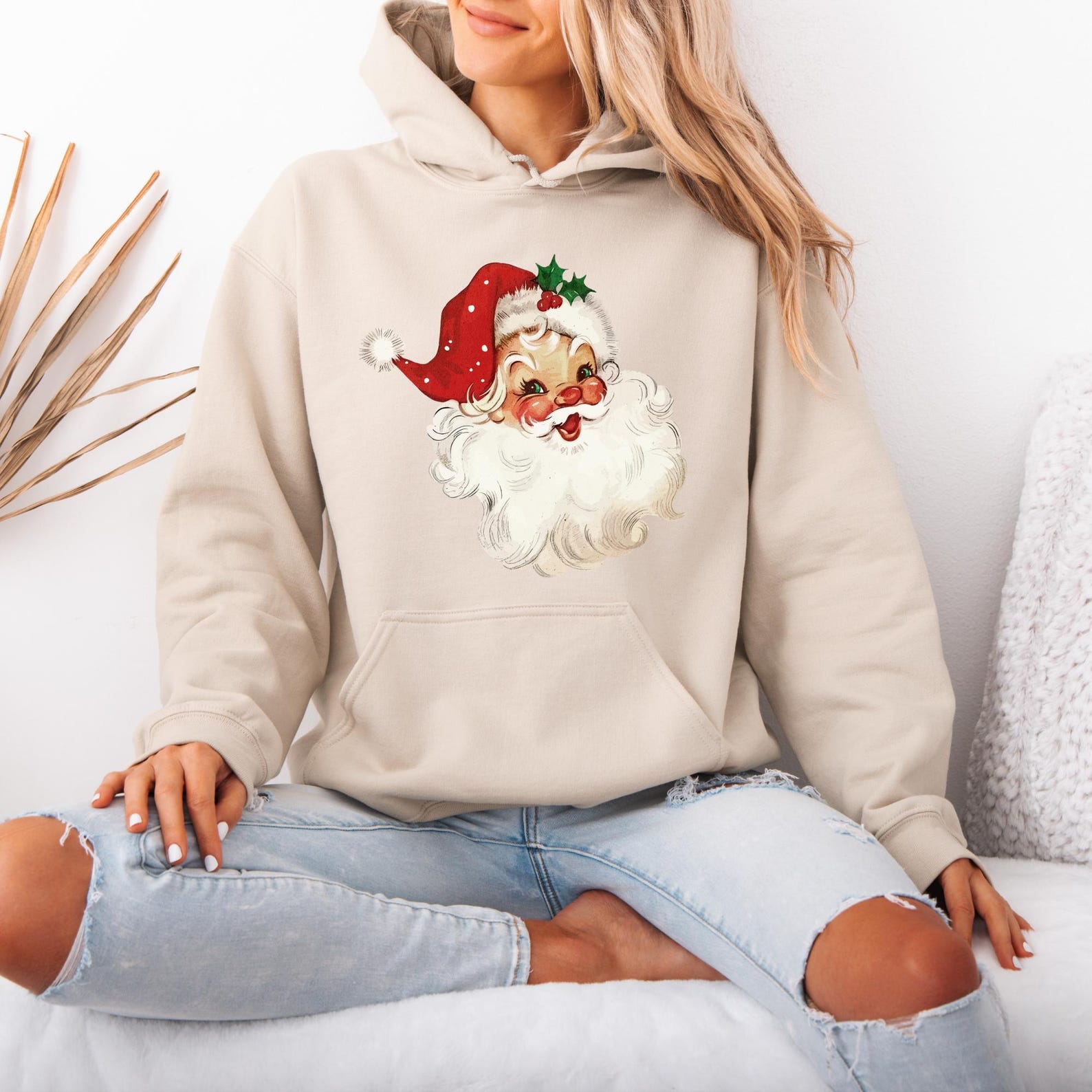 Retro Red Santa Claus DTF Transfer, Funny Christmas Ready to Press ...