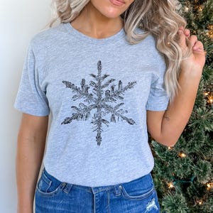 Snowflake Winter Christmas Sweatshirt, Christmas Snowflake Shirt ...