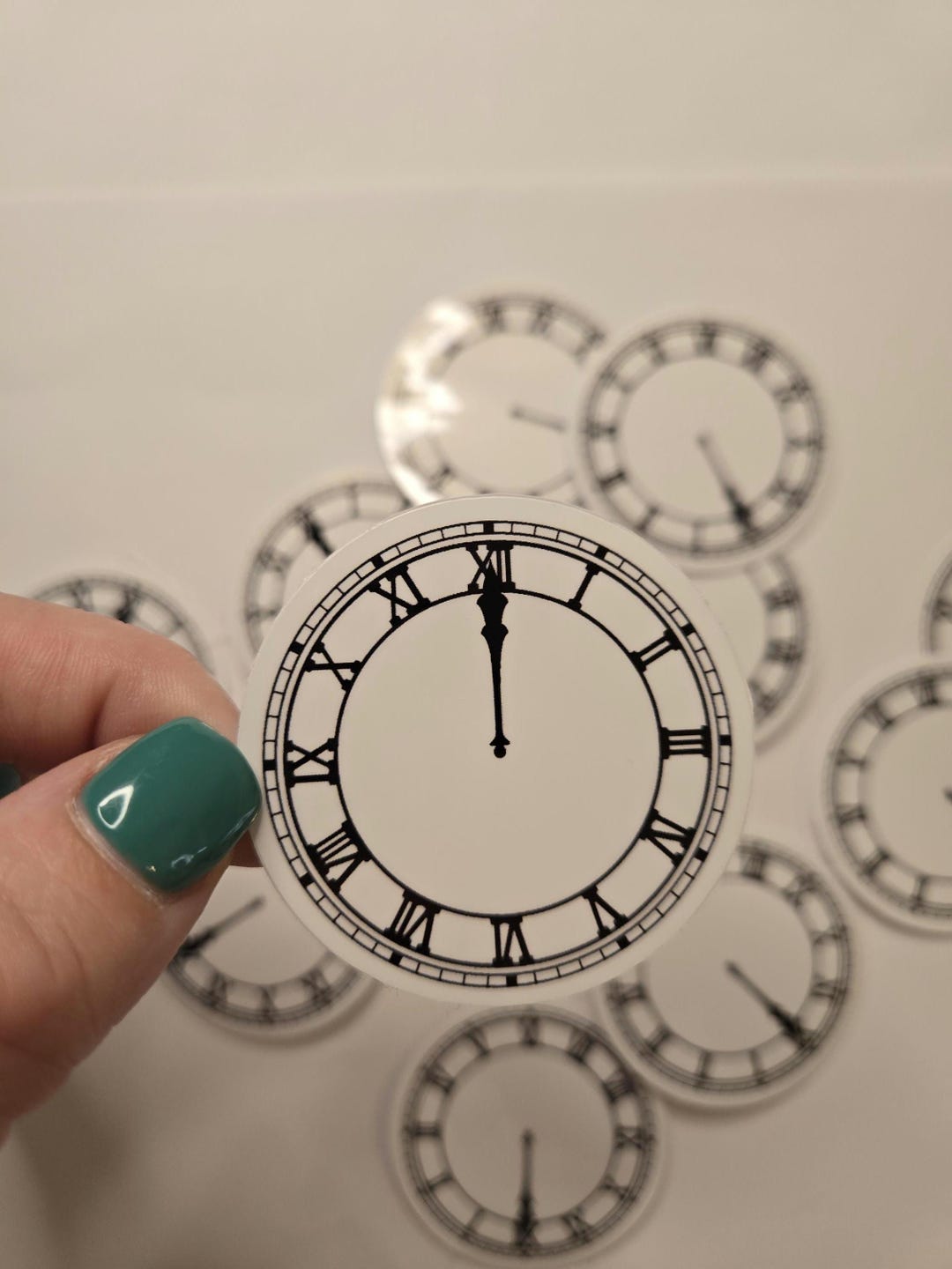 Roman Numeral Clock Sticker: Waterproof Vinyl Decal - Etsy