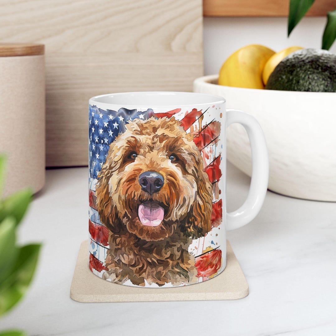 Patriotic Labradoodle Mug - Etsy