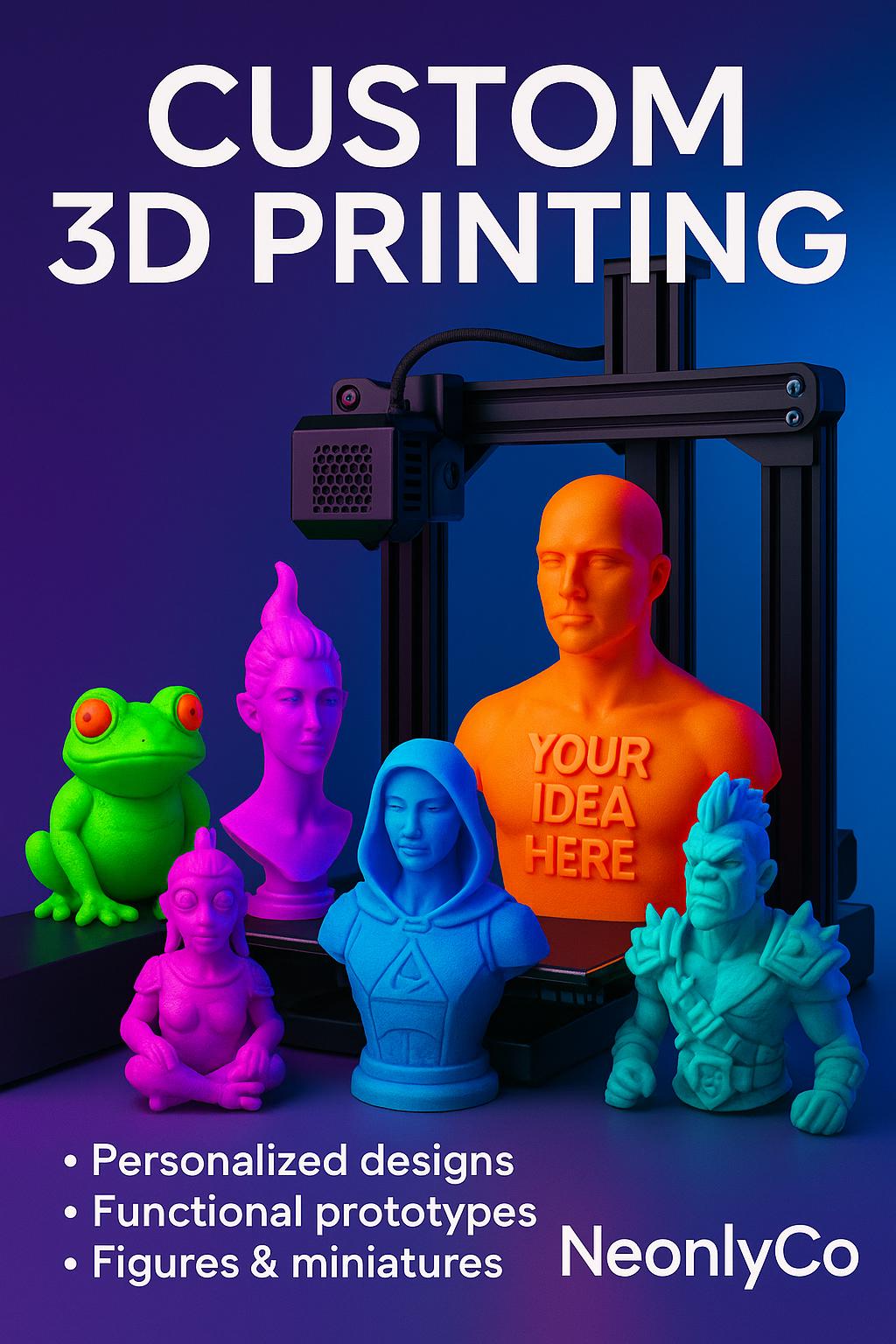 Custom 3D Printing Service: Upload Your Design - Etsy
