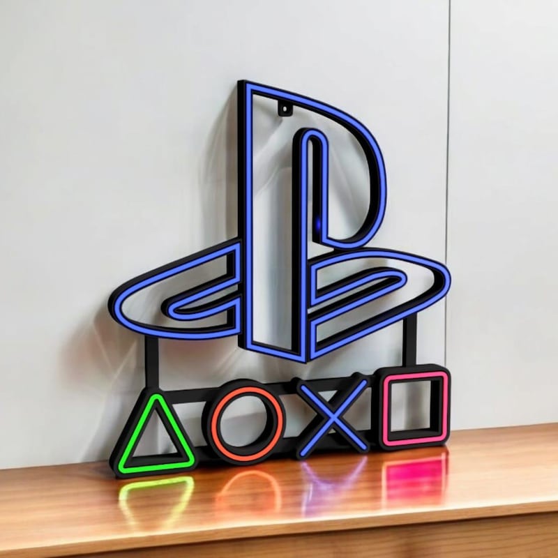 3d Playstation Lamp - Etsy