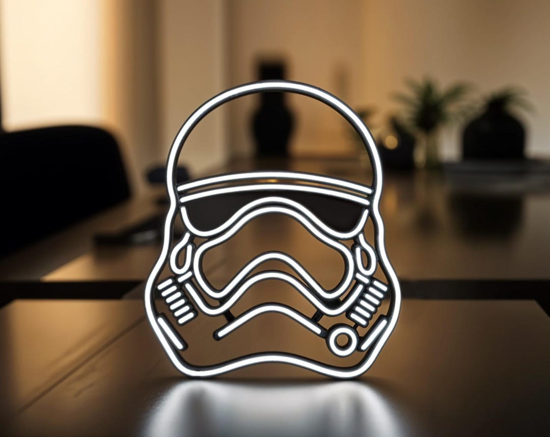Handmade Star Wars Stormtrooper Neon Sign: 3D Printed UV Plexiglass - Etsy